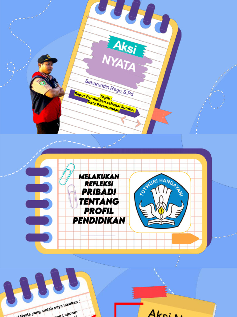 Aksi Nyata - Rapor Pendidikan Sebagai Sumber Data Perencanaan - Sabaruddin - SDN002Balsel - 2 | PDF