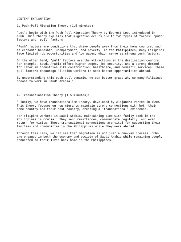 Contemp Explanation | PDF