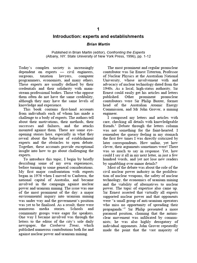 1 Introduction | PDF | Expert