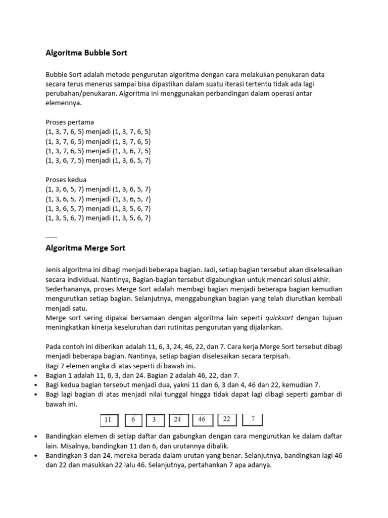 Algoritma Sorting | PDF