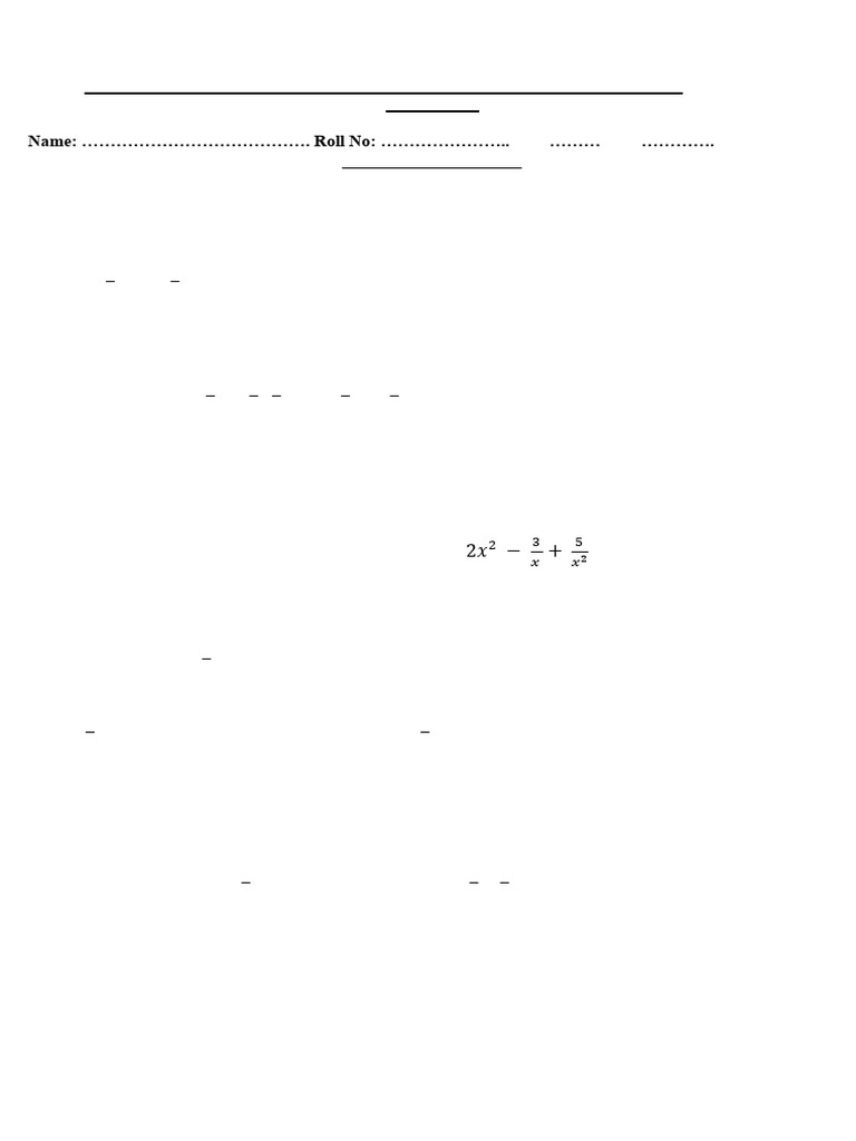 Worksheet 2 - Class 6 | PDF