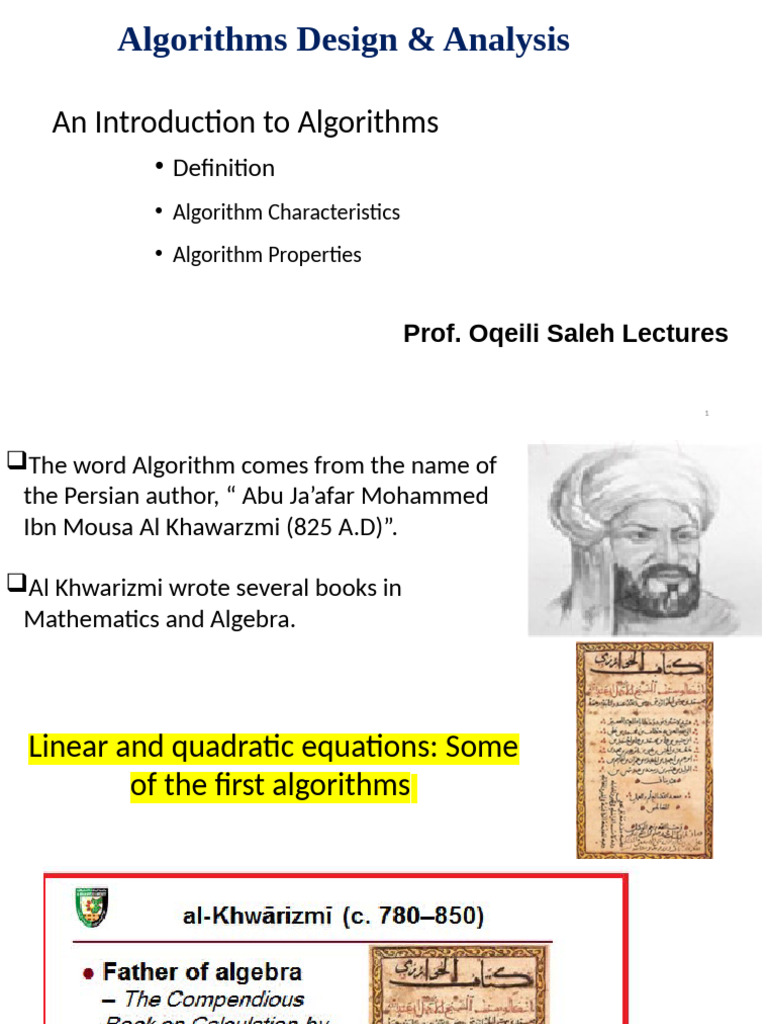 Algorithms Slides To Be Cont Updated | PDF | Algorithms | Time Complexity