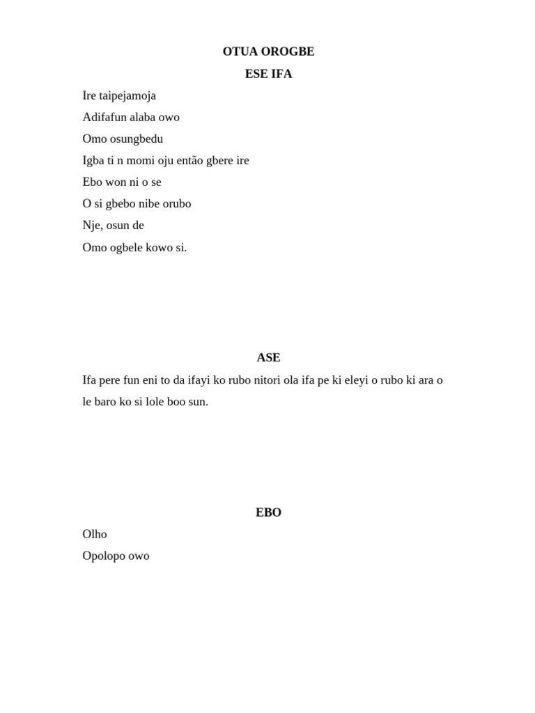 13 Apola Otua de Ifarunbi - 14 | PDF | Sacrifício