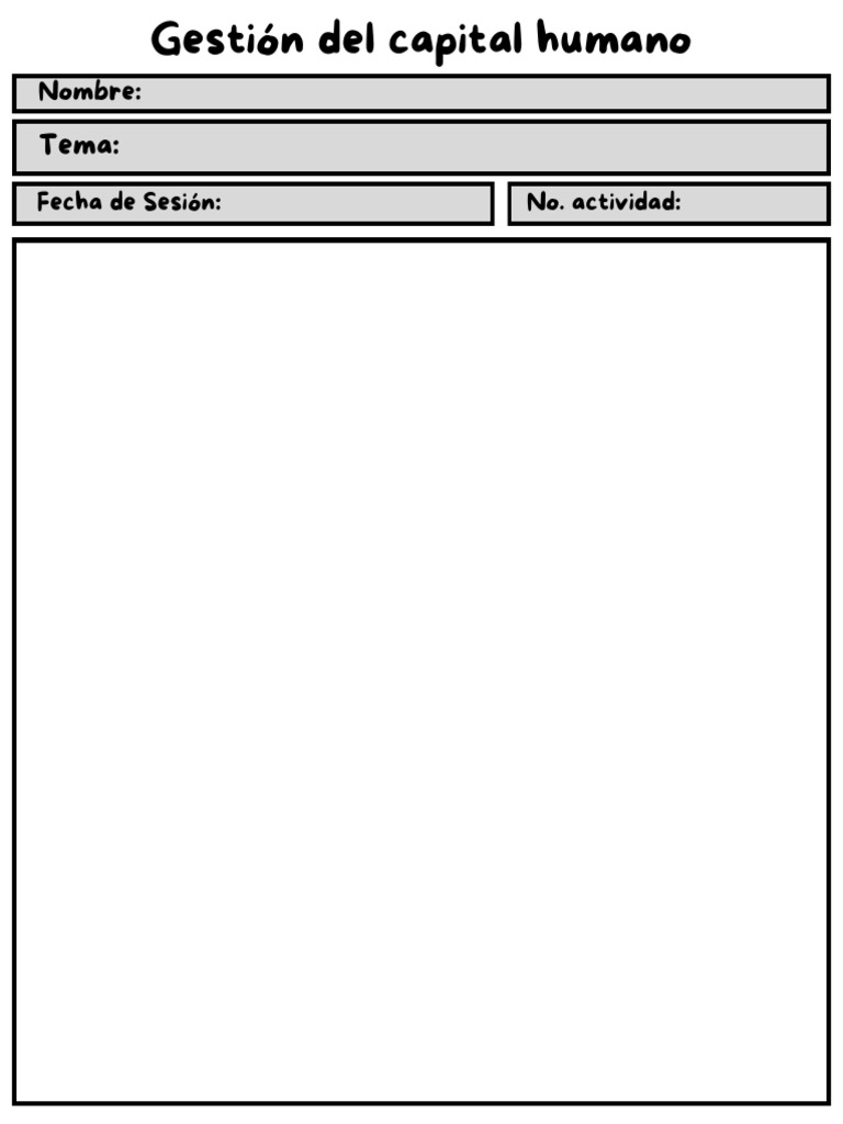 Hoja de Trabajo GCH | PDF