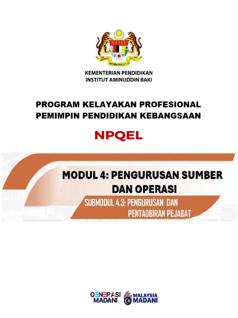 Rujukan Ppejabat Pso Npqel 2025 | PDF