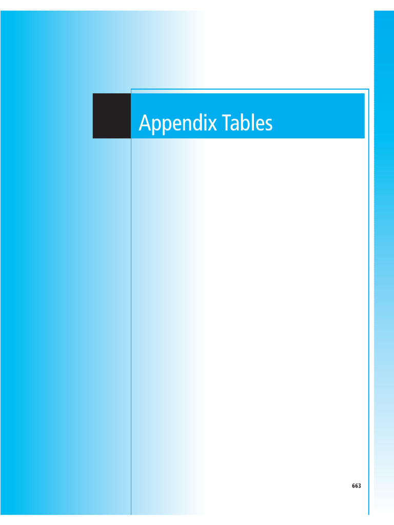 2930 Appedix Tables | PDF