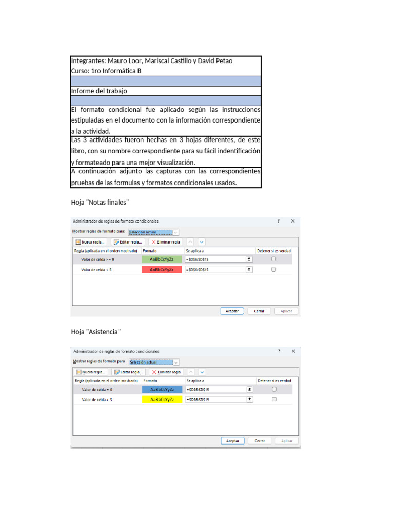 Trabajo Grupal-Formato - Condicional | PDF