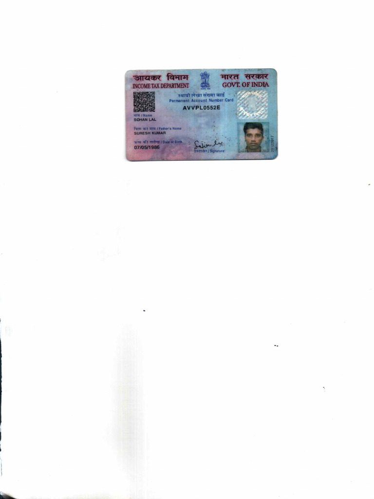 Sohan Pan Card | PDF