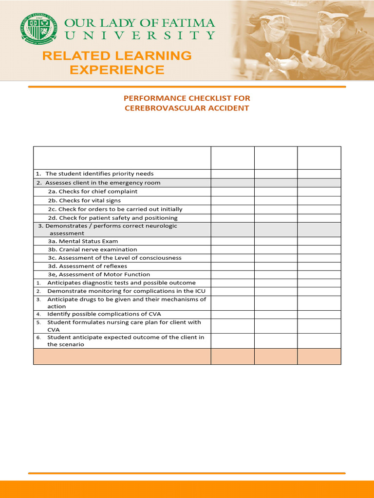 CVA Checklist | PDF