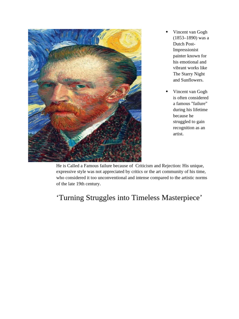 Vincent Van Gogh | PDF