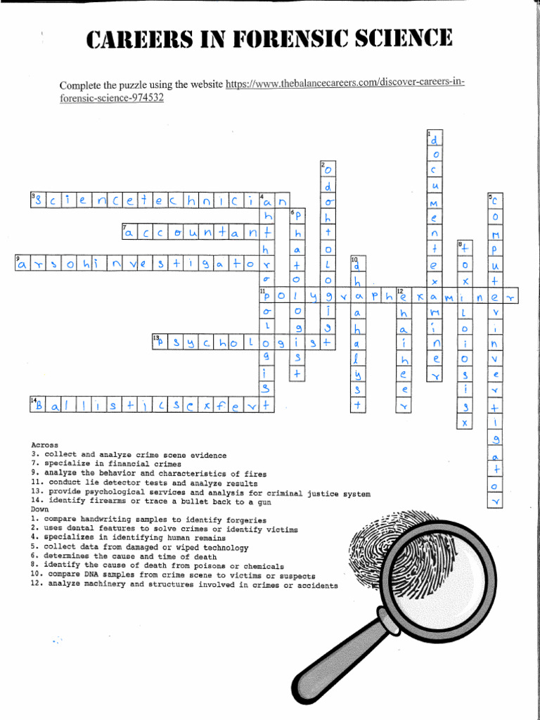 Careers in Forensic Science | PDF
