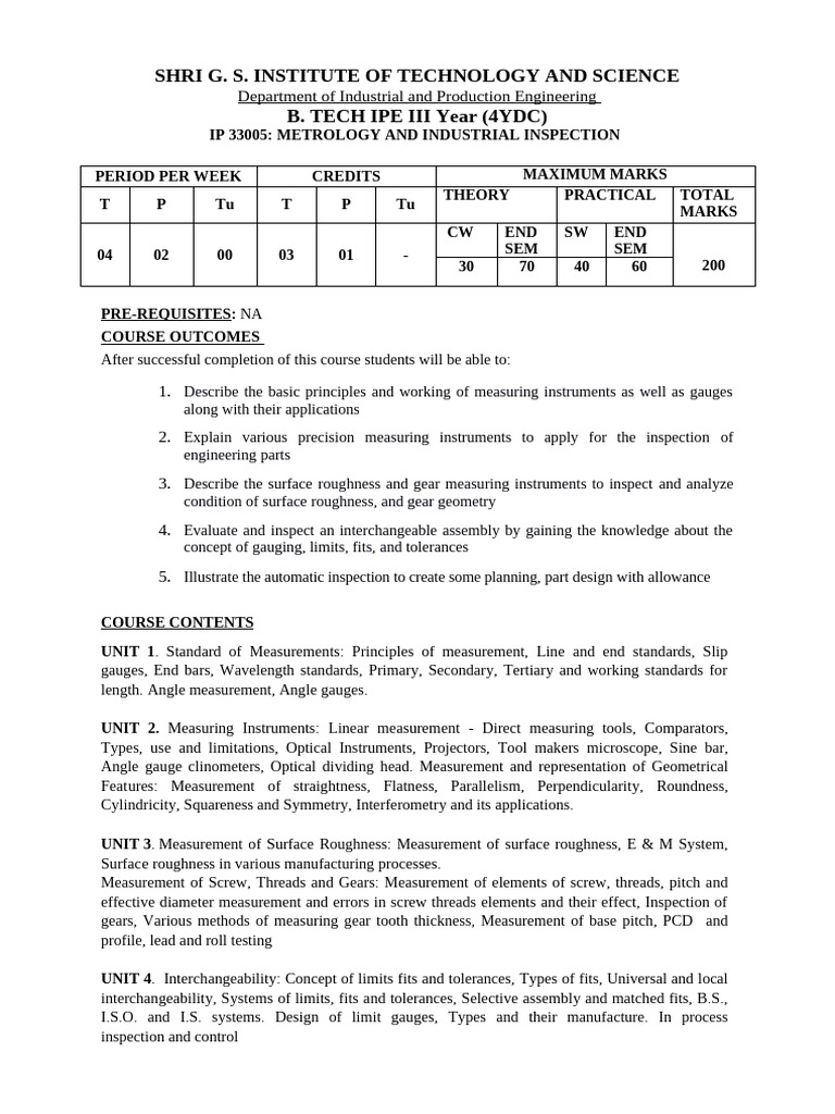 IPE_III_Year_Syllabus_2023-24_COs_and_Lesson_plan | PDF | Turbine | Engines
