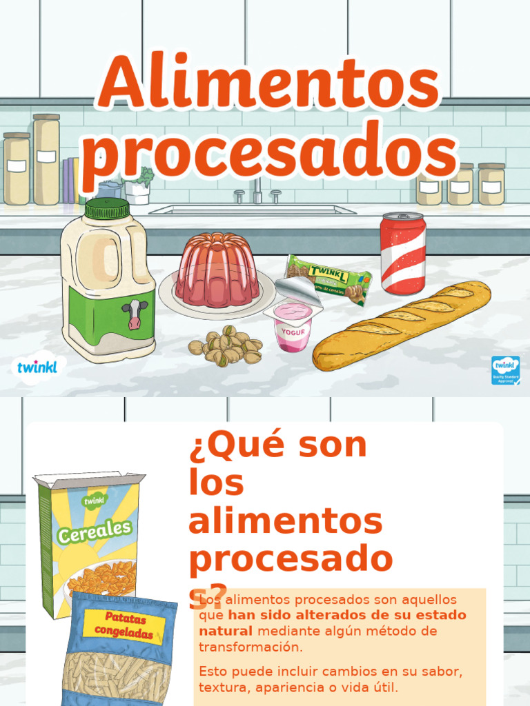 Alimentos Procesados: Tipos y Efectos | PDF | Alimentos | Ciencia de ...