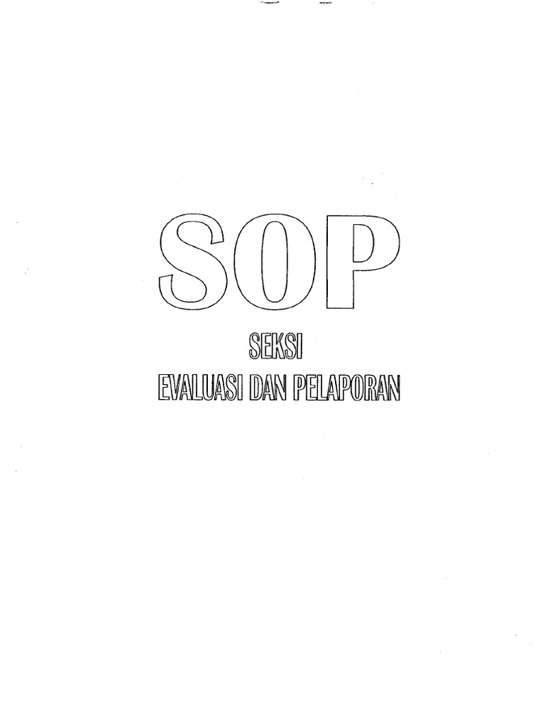 sop seksi evalap (1) | PDF