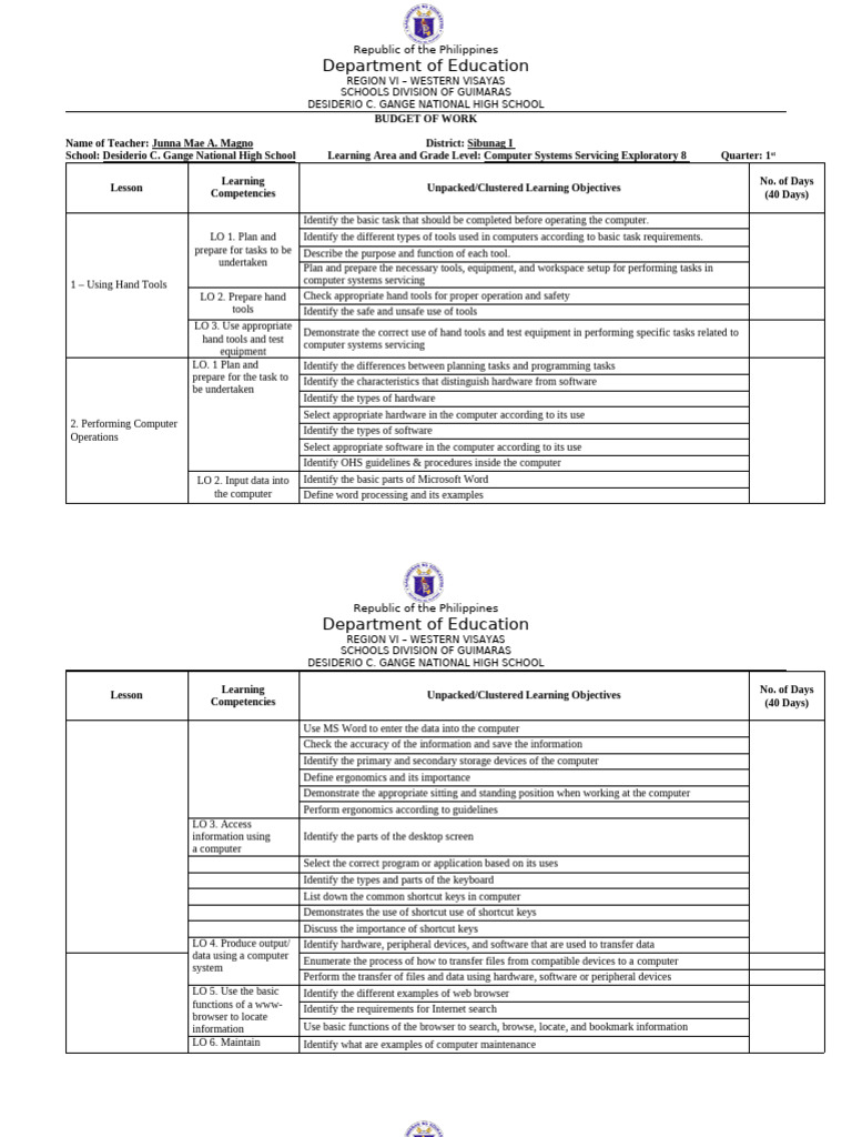 Computer Systems Servicing Guide | PDF | World Wide Web | Internet & Web