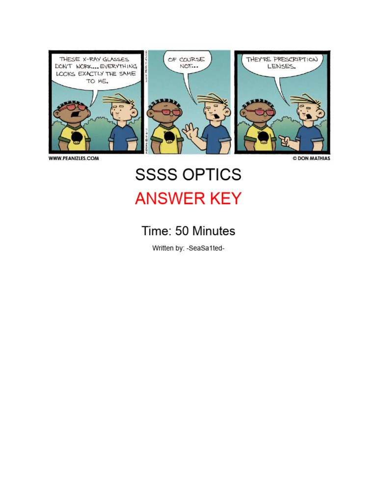 Optics - 2024 Key1-Merged | PDF | Rainbow | Light