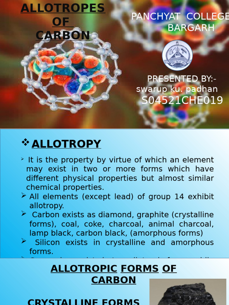 SWARUP PPT-1 | PDF | Carbon | Chemical Bond