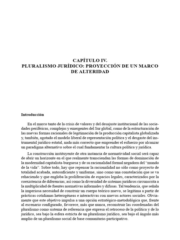 Antonio Carlos Wolkmer - Pluralismo Juridico | PDF | Estado (política ...