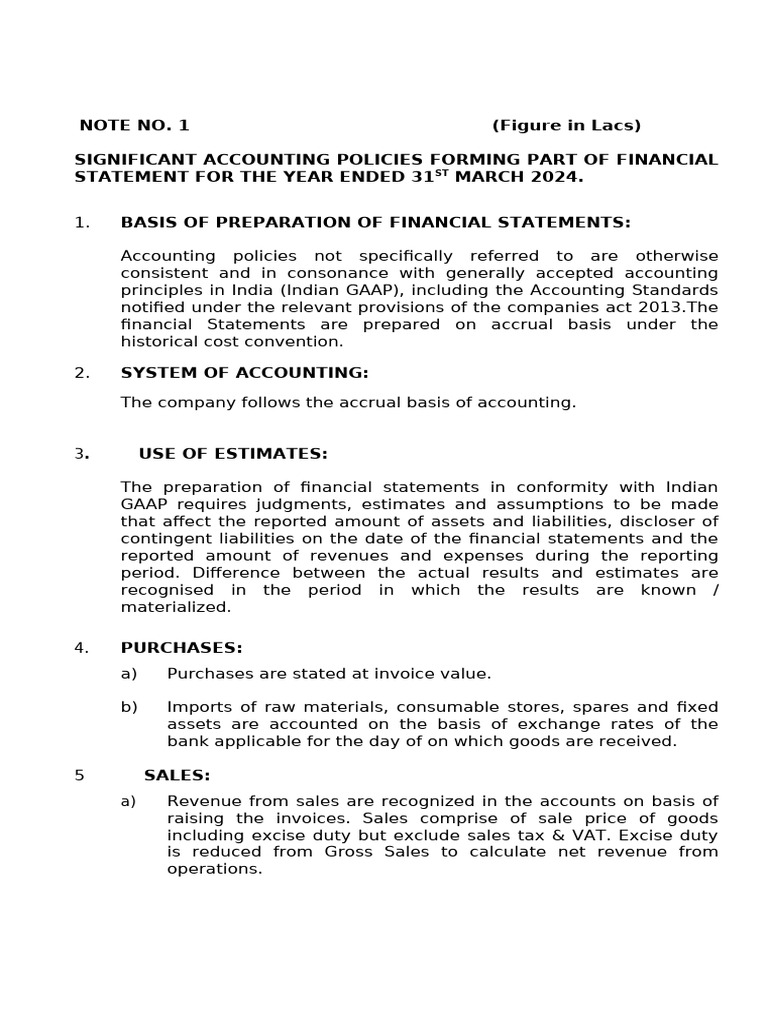 AUdit Notes - To - Accounts 23-24 | PDF | Deferred Tax | Depreciation