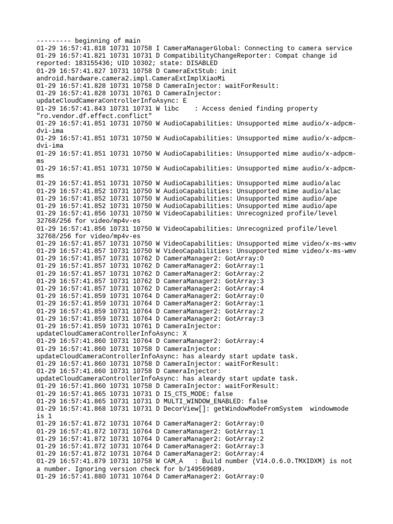 Log Cat 1738144661728 | PDF | Computing | Software Engineering