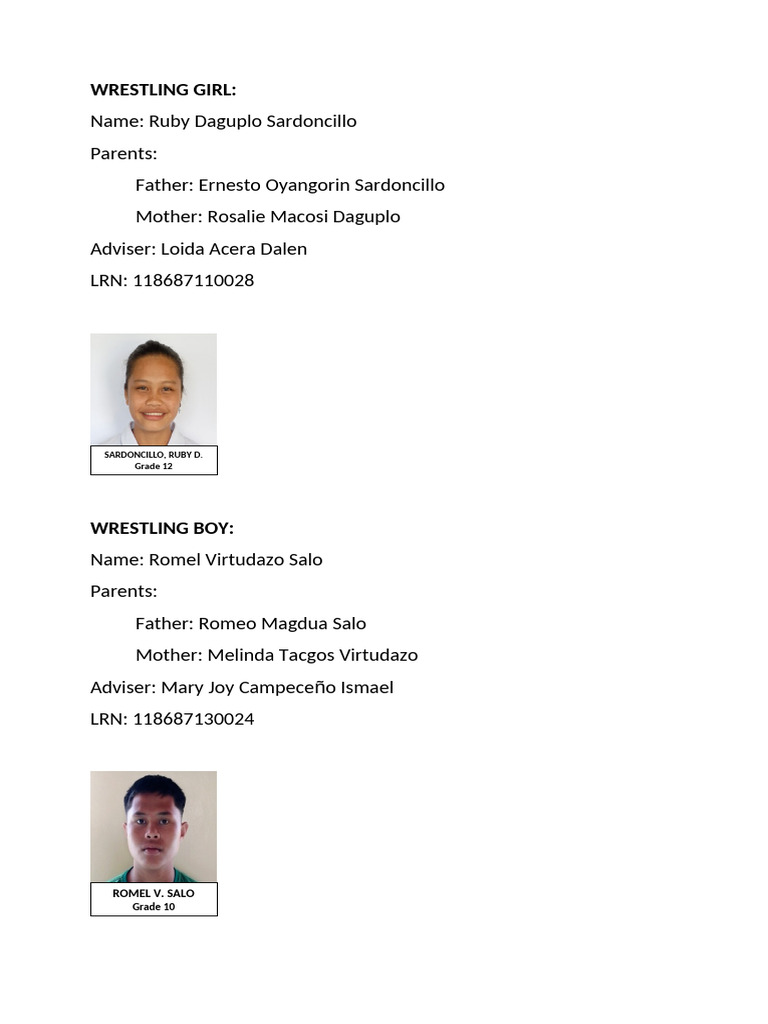 CVIRAA Wrestling | PDF