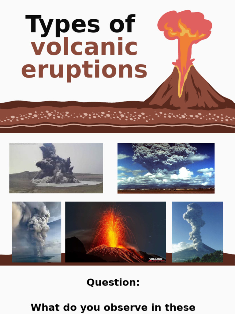 Types of Volcanic Eruptions Explained | PDF
