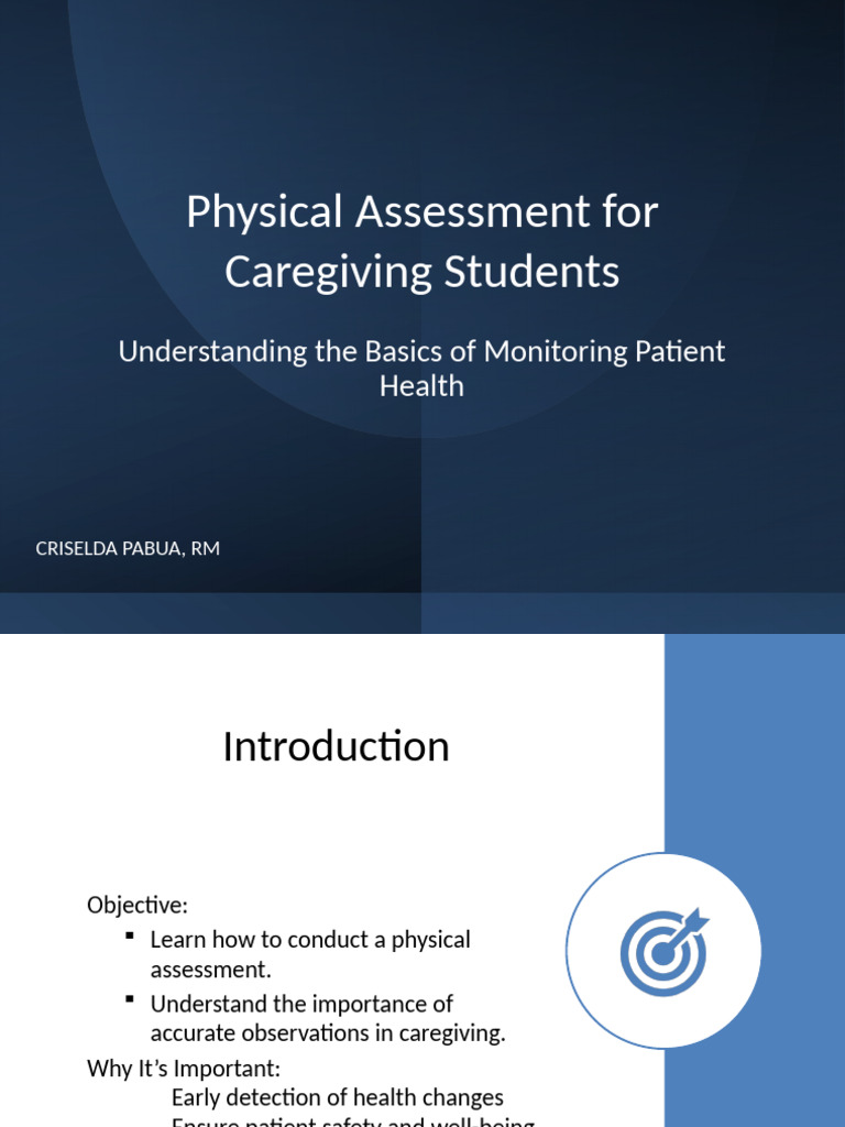 Physical Assessment For Caregiving Students | PDF | Physical ...
