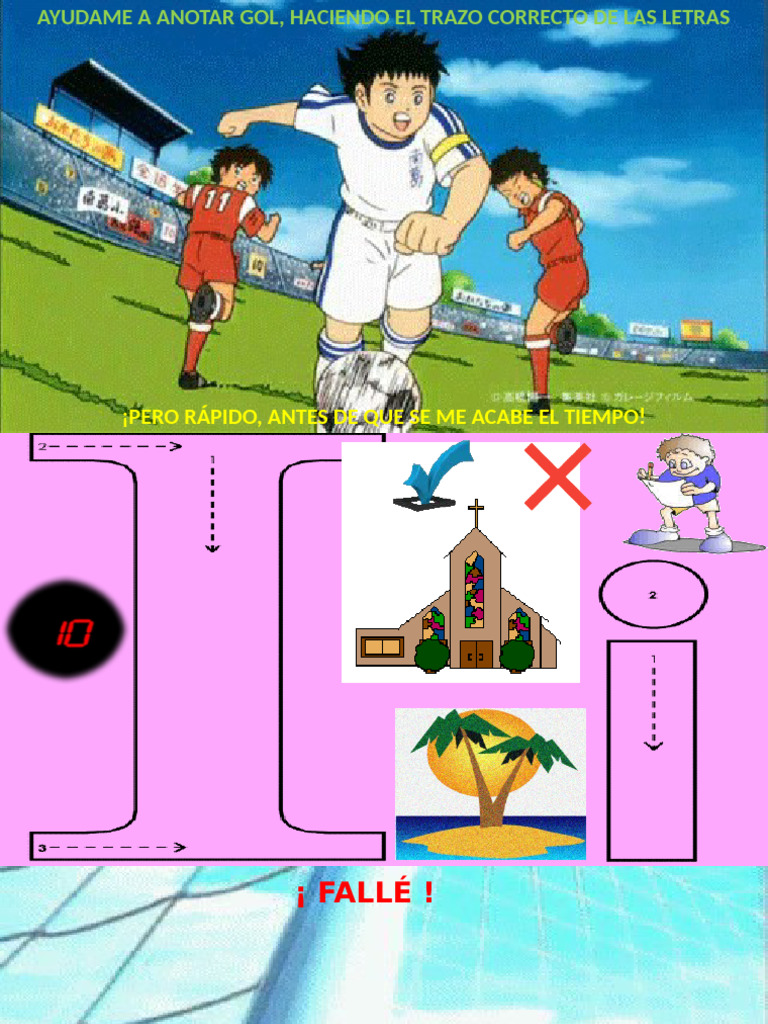 Trazo Correcto de Las Letras - Juego Interactivo | PDF