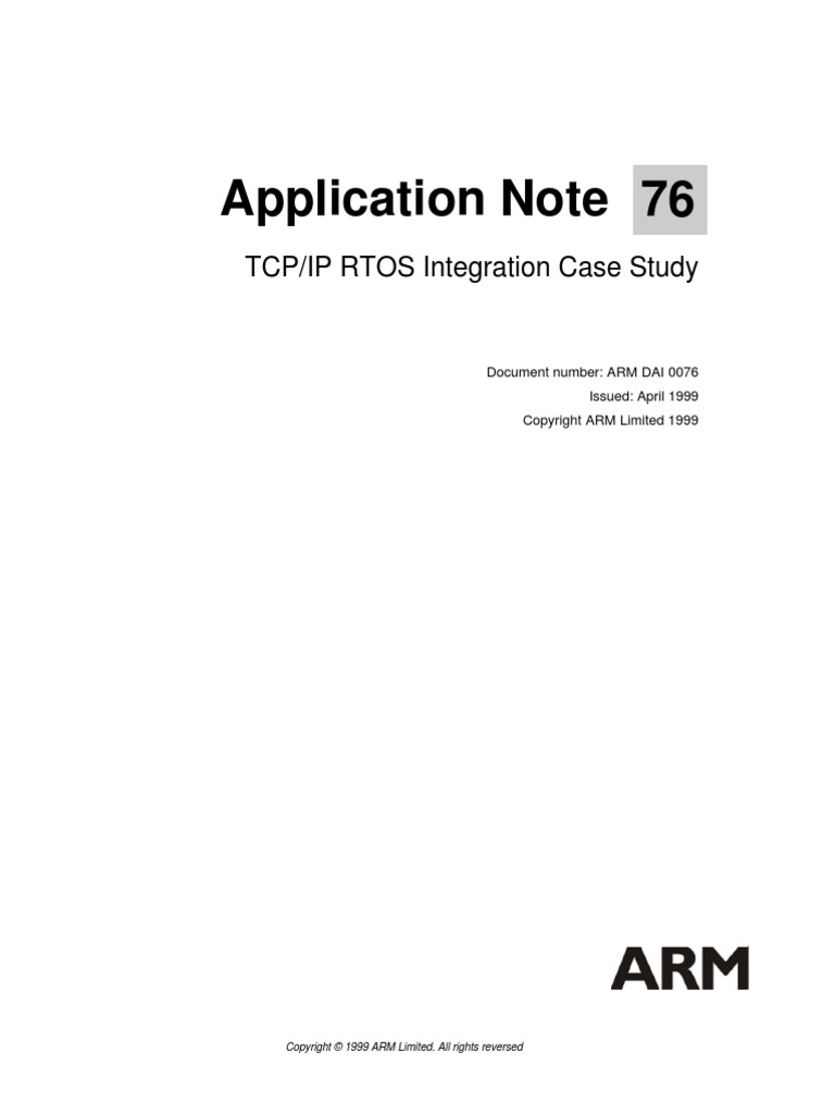 Application Note 76: TCP/IP RTOS Integration Case Study | PDF ...