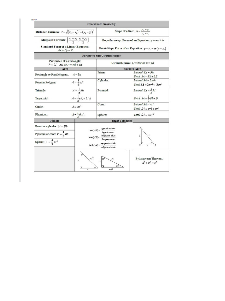 Geometry Theorems and Postulates | PDF | Circle | Triangle