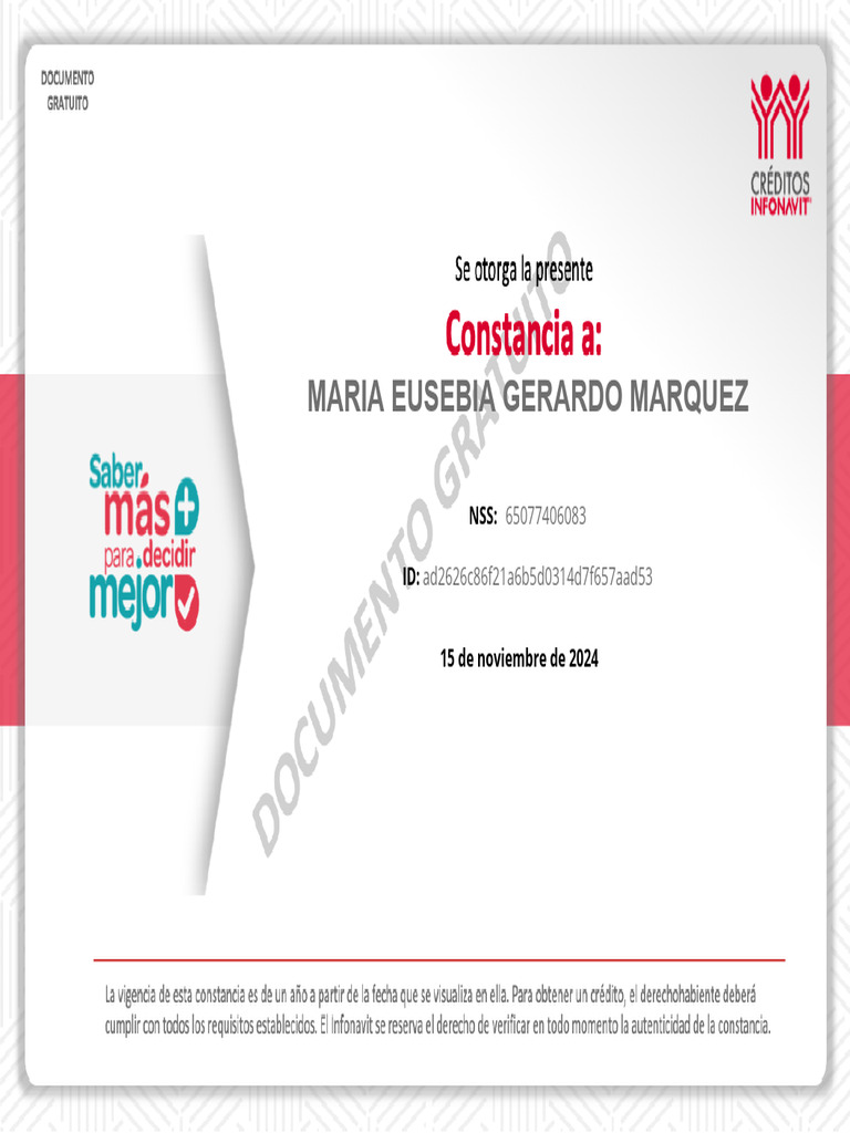 constancia de curso saber para decidir | PDF