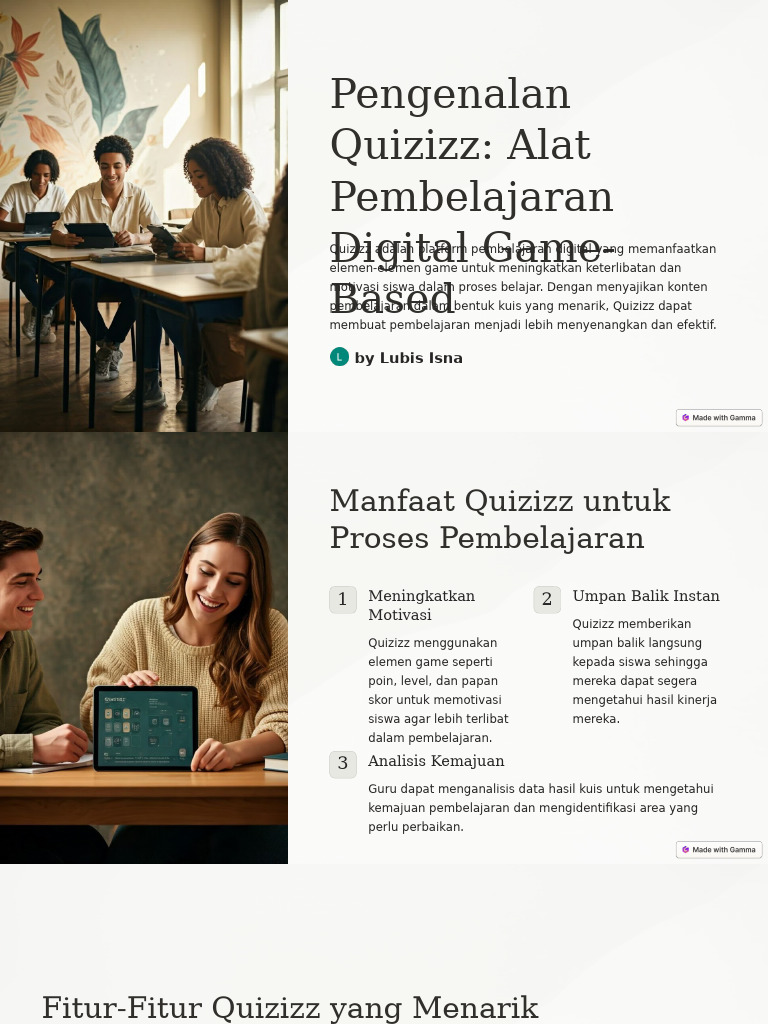 Pengenalan Quizizz Alat Pembelajaran Digital Game Based | PDF