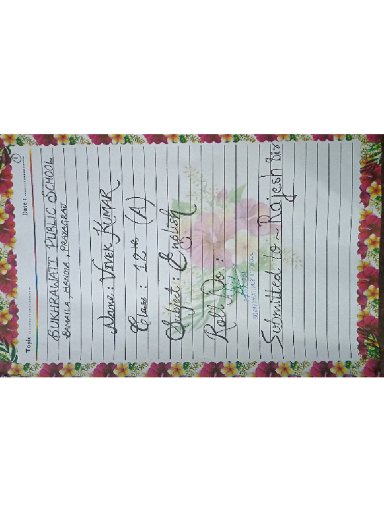English Project File 2024 2025 | PDF