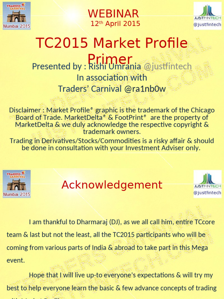 TC2015 Market Profile Primer | PDF | Auction | Market (Economics)