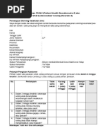 V4 Instrumen PHQ-4 (PHQ-2 & Gad-2) | PDF