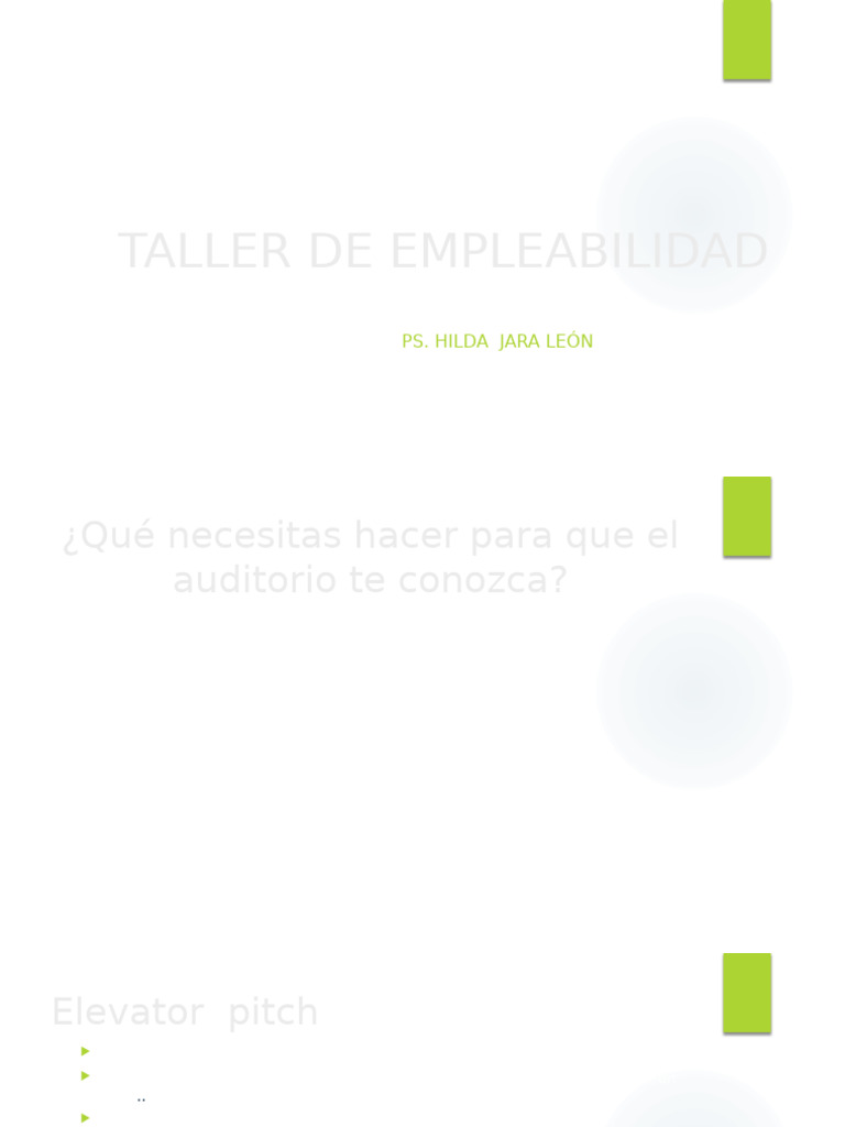 Taller de Empleabilidad | PDF
