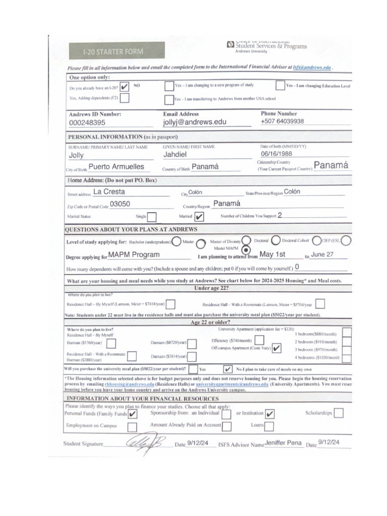 1-20 Starter Form2 | PDF