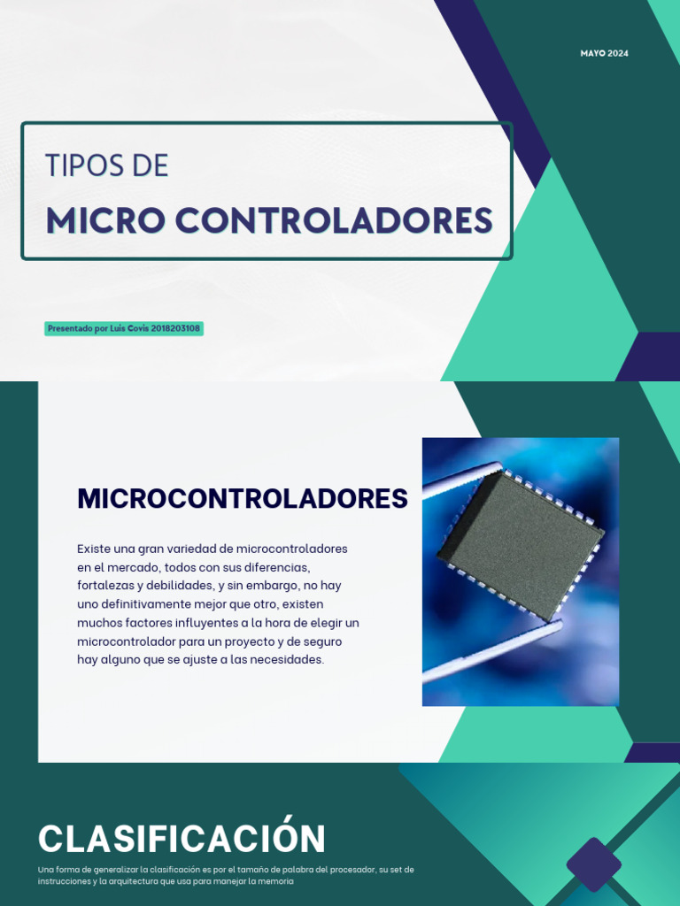 Tipos de Micro Controladores | PDF | Microcontrolador | Unidad Central ...