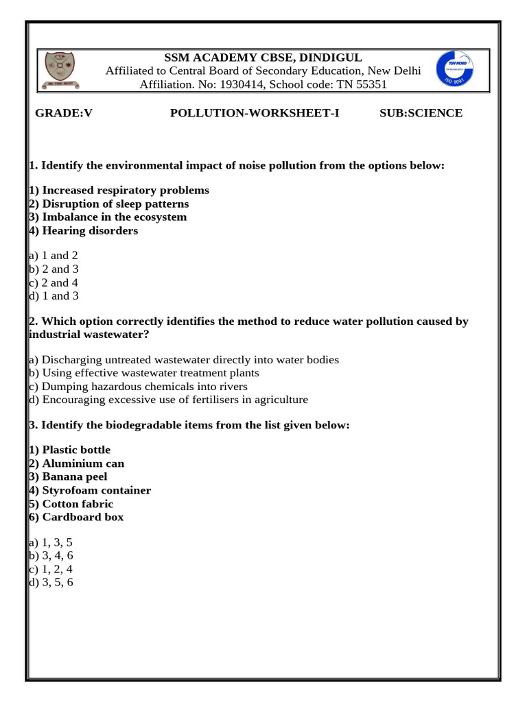 Solar System Worksheet Class 4 I | PDF