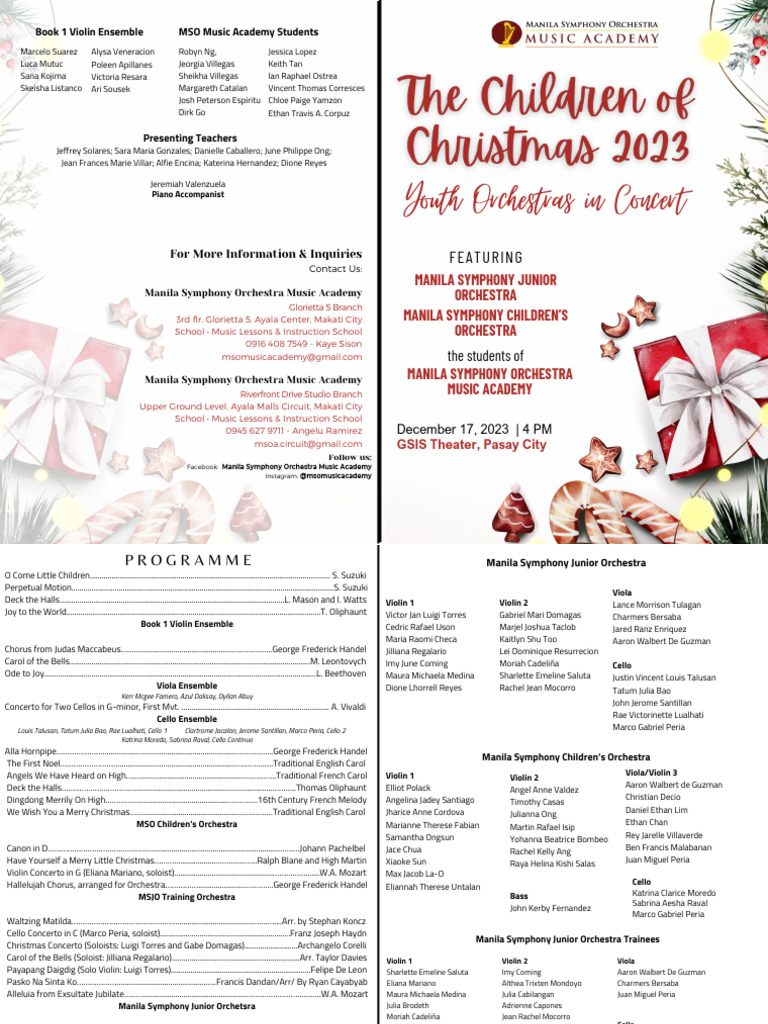 Recital-Program | PDF | Concerto | Classical Music