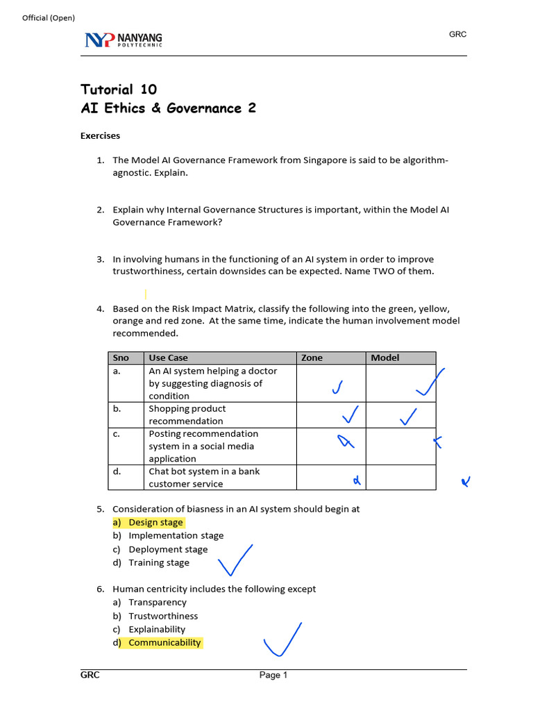 Singapore AI Governance Framework Guide | PDF | Artificial Intelligence ...