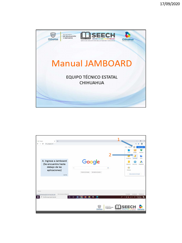 Manual de Uso de Jamboard Chihuahua | PDF