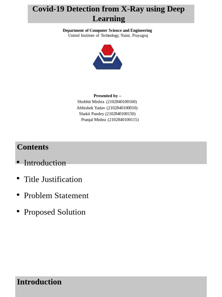 Proposal 1 | PDF | Deep Learning | Medicine