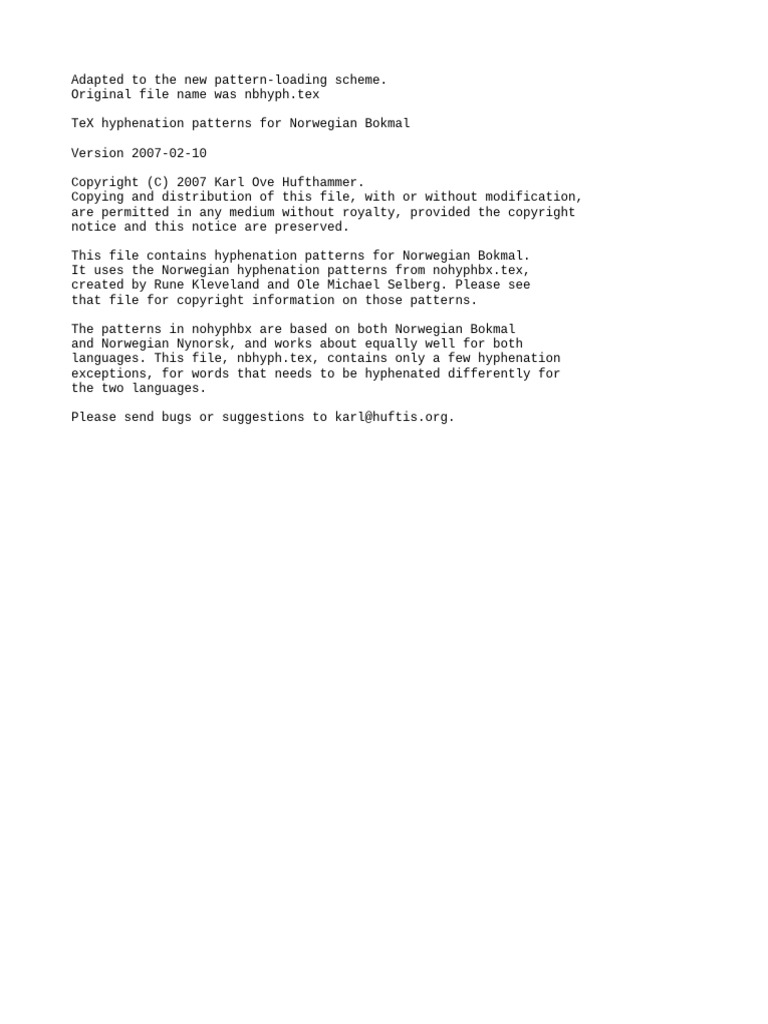 Hyph NB - License | PDF