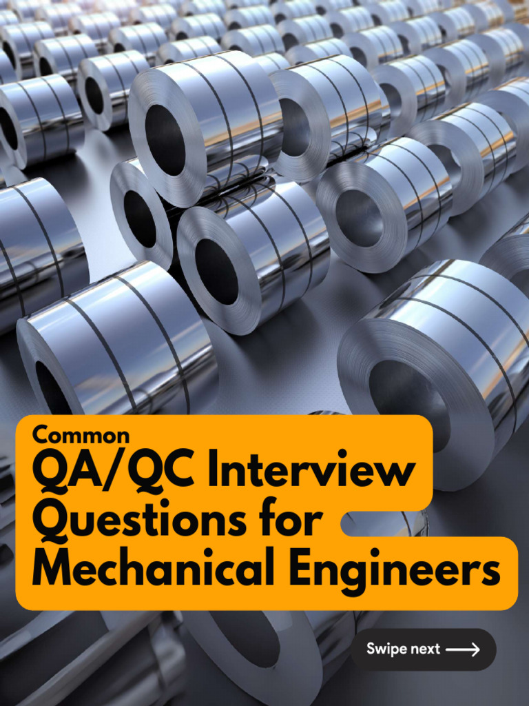 Essential QA - QC Interview Guide For Mechanical Engineers | PDF