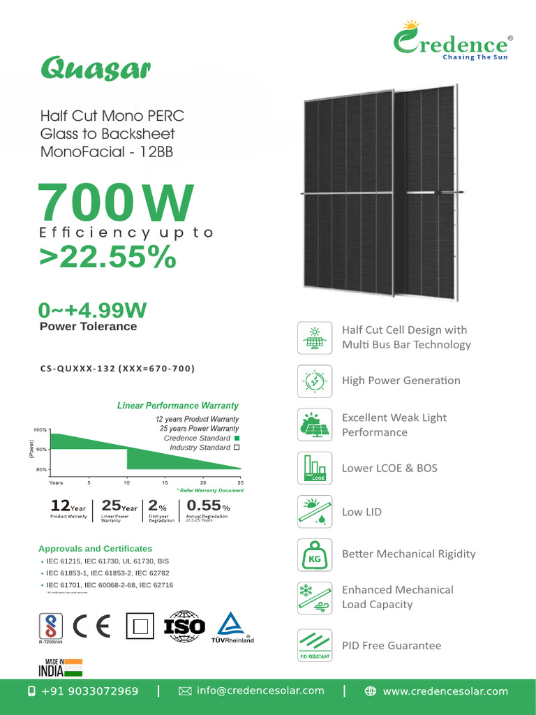 670-700W Mono-Facial 12BB | PDF