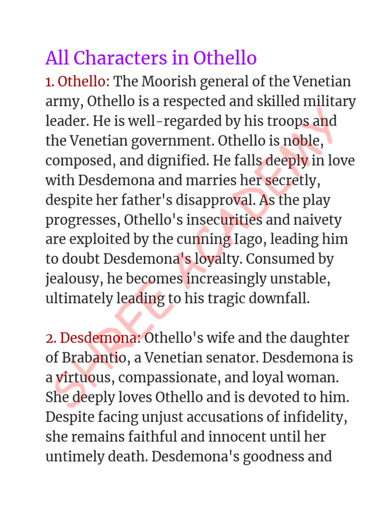 William Shakespeare L-03 Othello & King Lear - 39961725 - 2024 - 09 ...