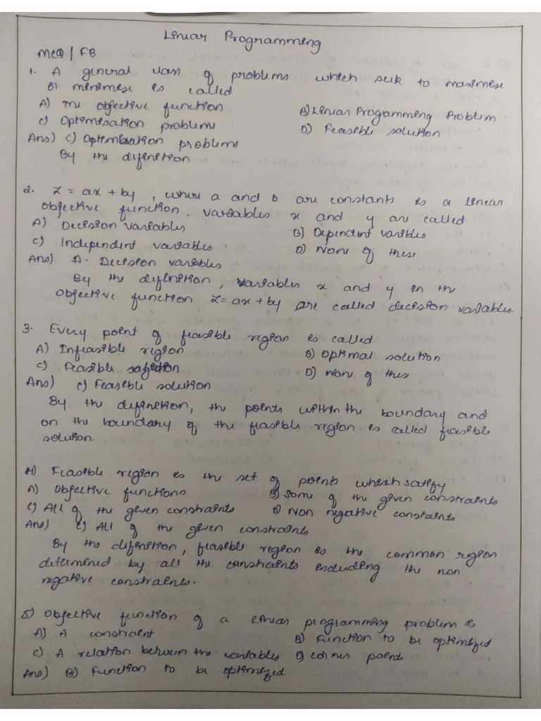 Linear Programming Problems - Assignment | PDF