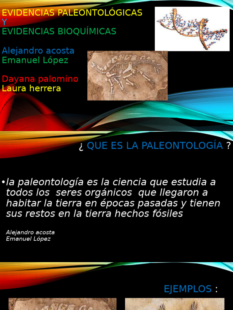 Paleontología y Bioquímica: Descubrimientos Clave | PDF | Fósil | Biología