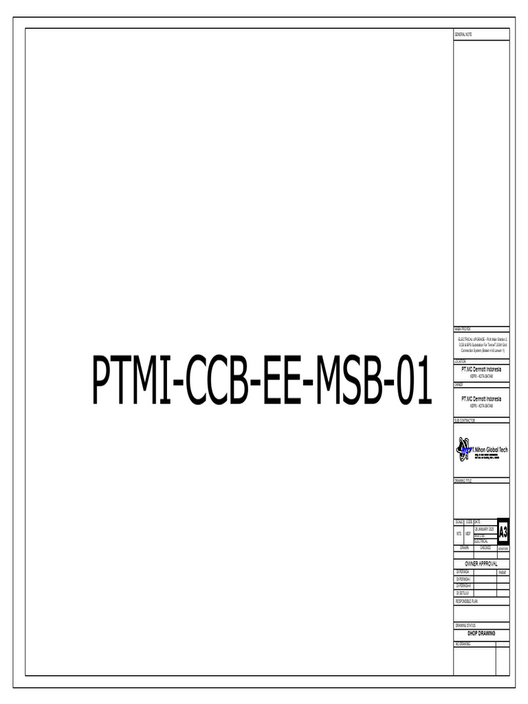 PTMI-CCB-EE-MSB-01-04 KOP NIHON | PDF | Power Engineering | Power (Physics)